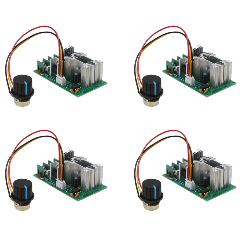 4X 20A PWM DC Motor Speed Controller 12V 24V 36V 48V with Potentiometer ...