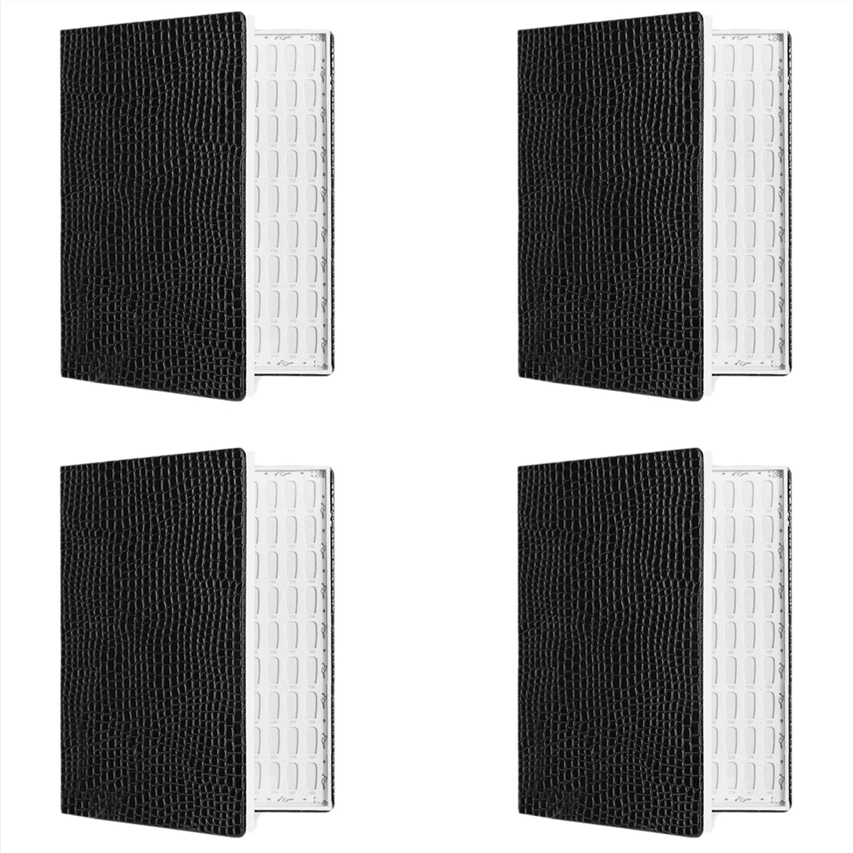 4X 216 Colors Nail Tips Display Book DIY Nail Art Showing Shelf Gel ...