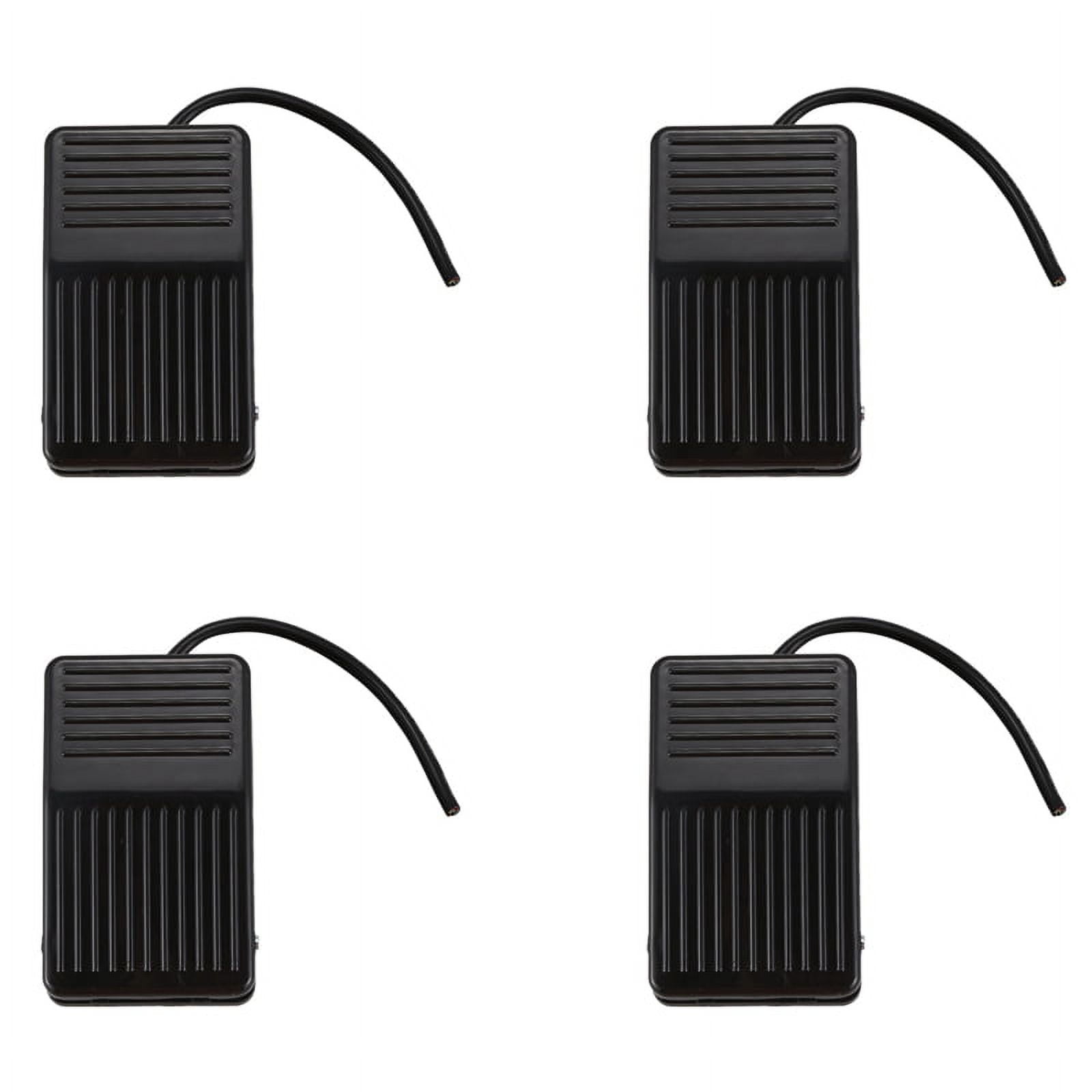 4X 220V 10A SPDT Nonslip Plastic Momentary Electric Power Foot Pedal ...