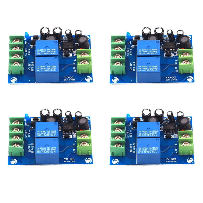 4X 220V 2 Way Power Automatic Switcher 10A Dual Power Supply 2 in 1 Out ...