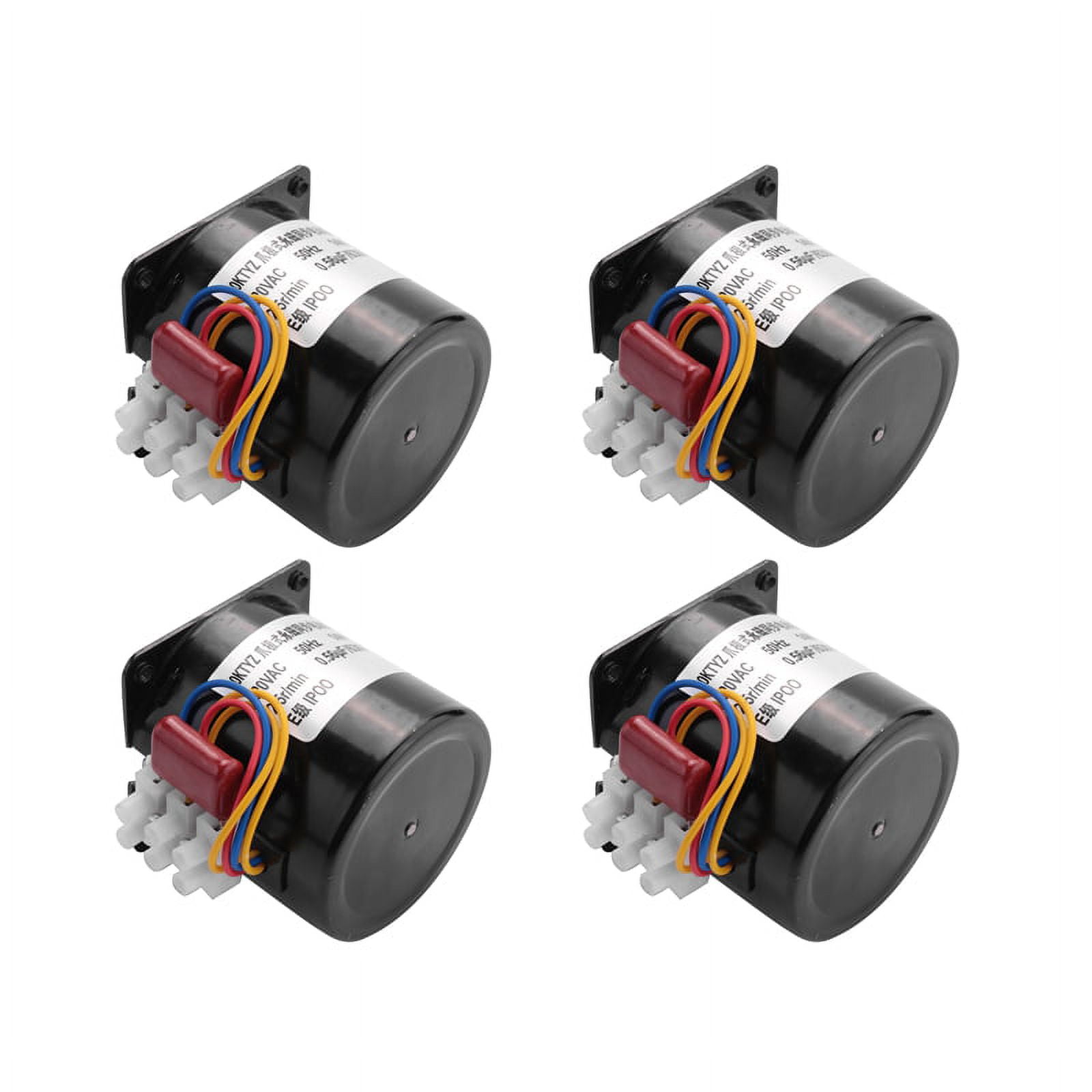 4X 220V AC Synchronous Gear Motor 60KTYZ 60-KTYZ Permanent Magnet ...