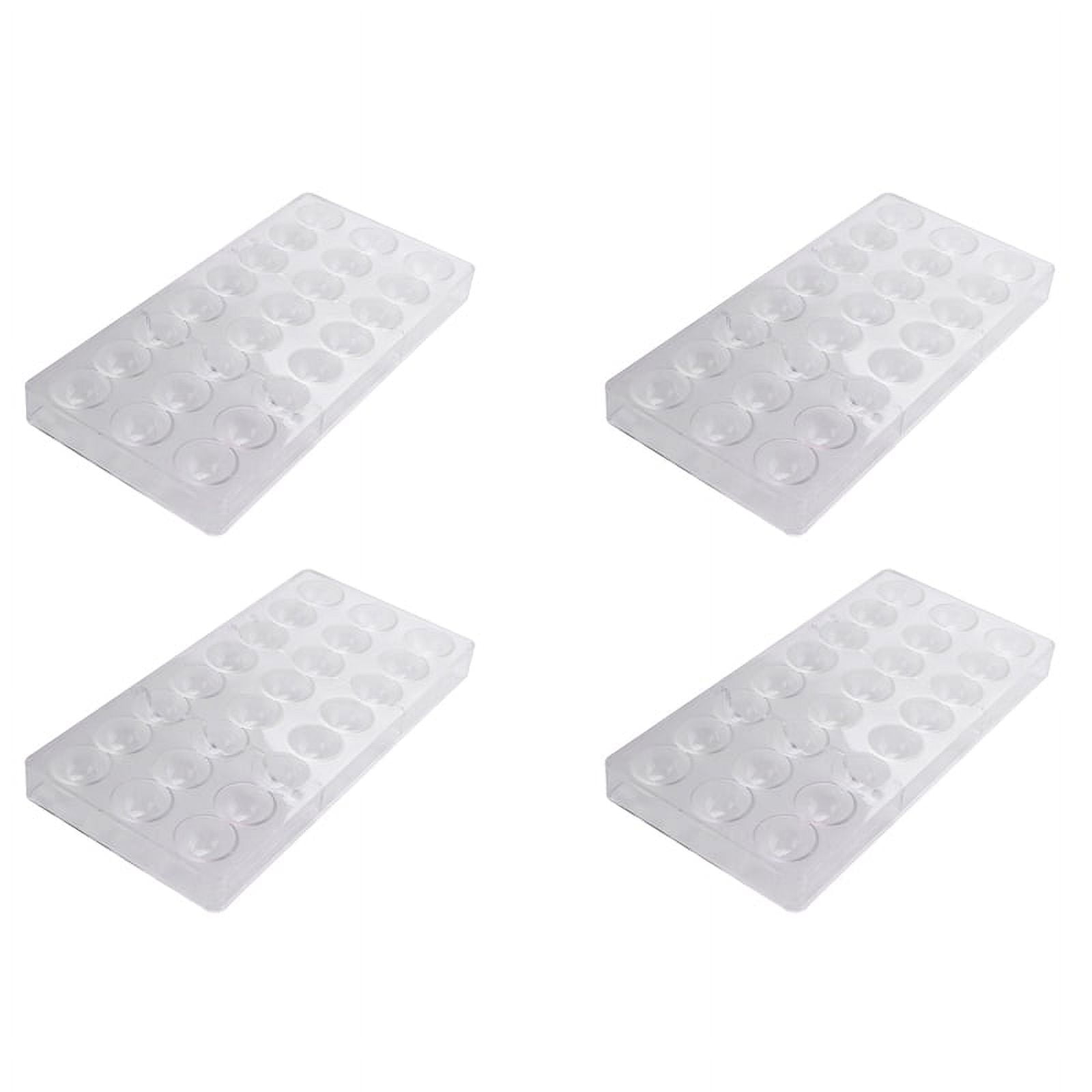 4X 24 Holes Semi Sphere Chocolate Mould Polycarbonate Chocolate Bar ...