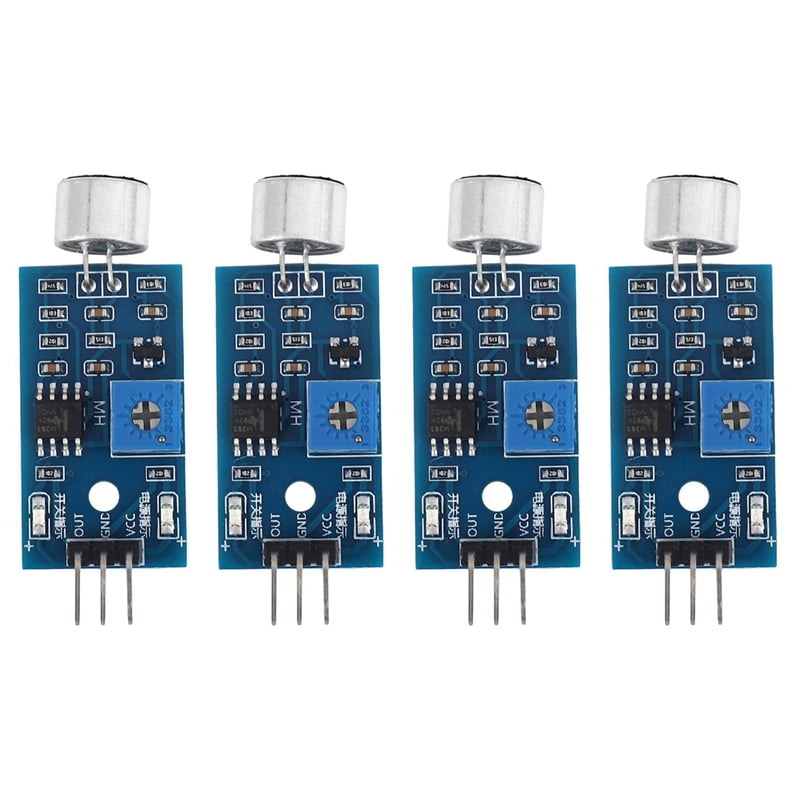 4X 3.3V/3.5V LM393 Microphone Amplifier Sound Sensor MIC Voice Module ...