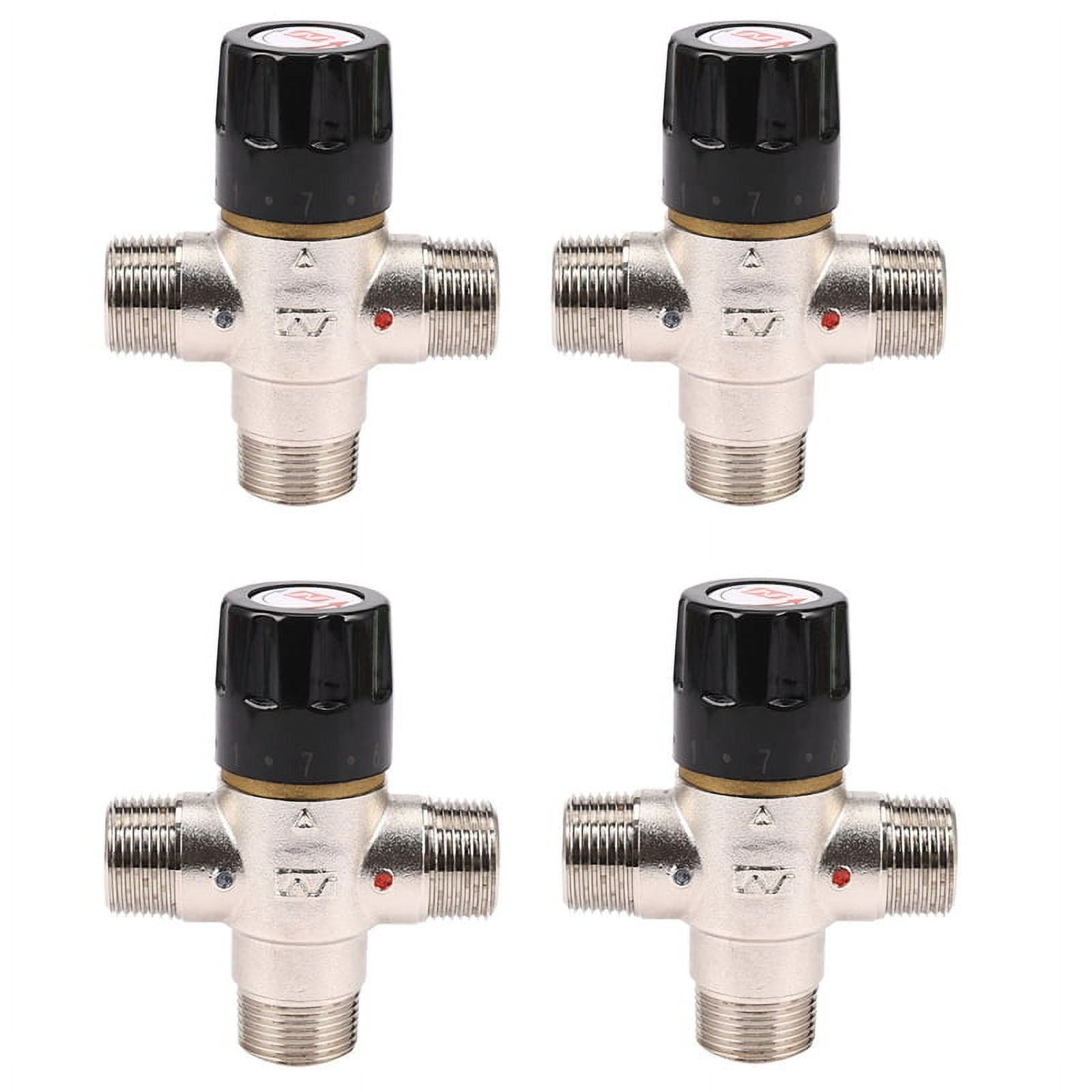 4X 3/4 Inch DN20 Solar Heater Thermostatic Mixing Valve Pipe Valve ...