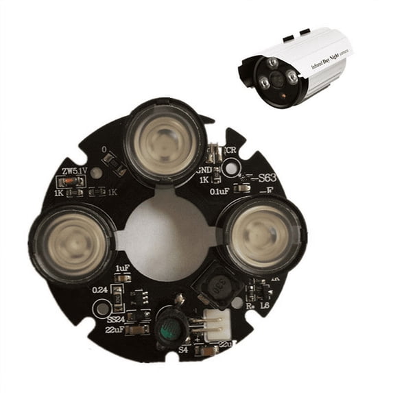4X 3 Array IR Led Spot Light Infrared 3X IR LED Board for CCTV Cameras ...