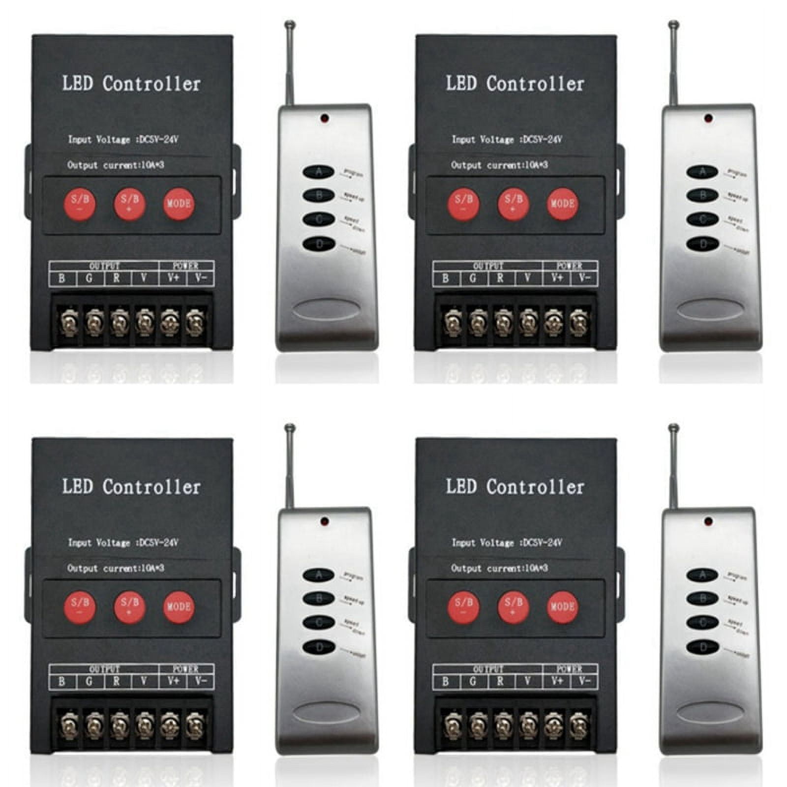 4X 30A Led Controller IR Remote Big Power 360W BT Controller for RGB ...