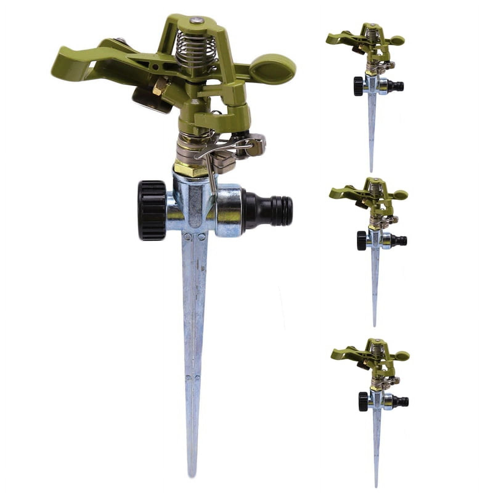 4X 360 Degree Rotary Irrigation Sprayer Sprinkler for Lawn Garden Golf ...