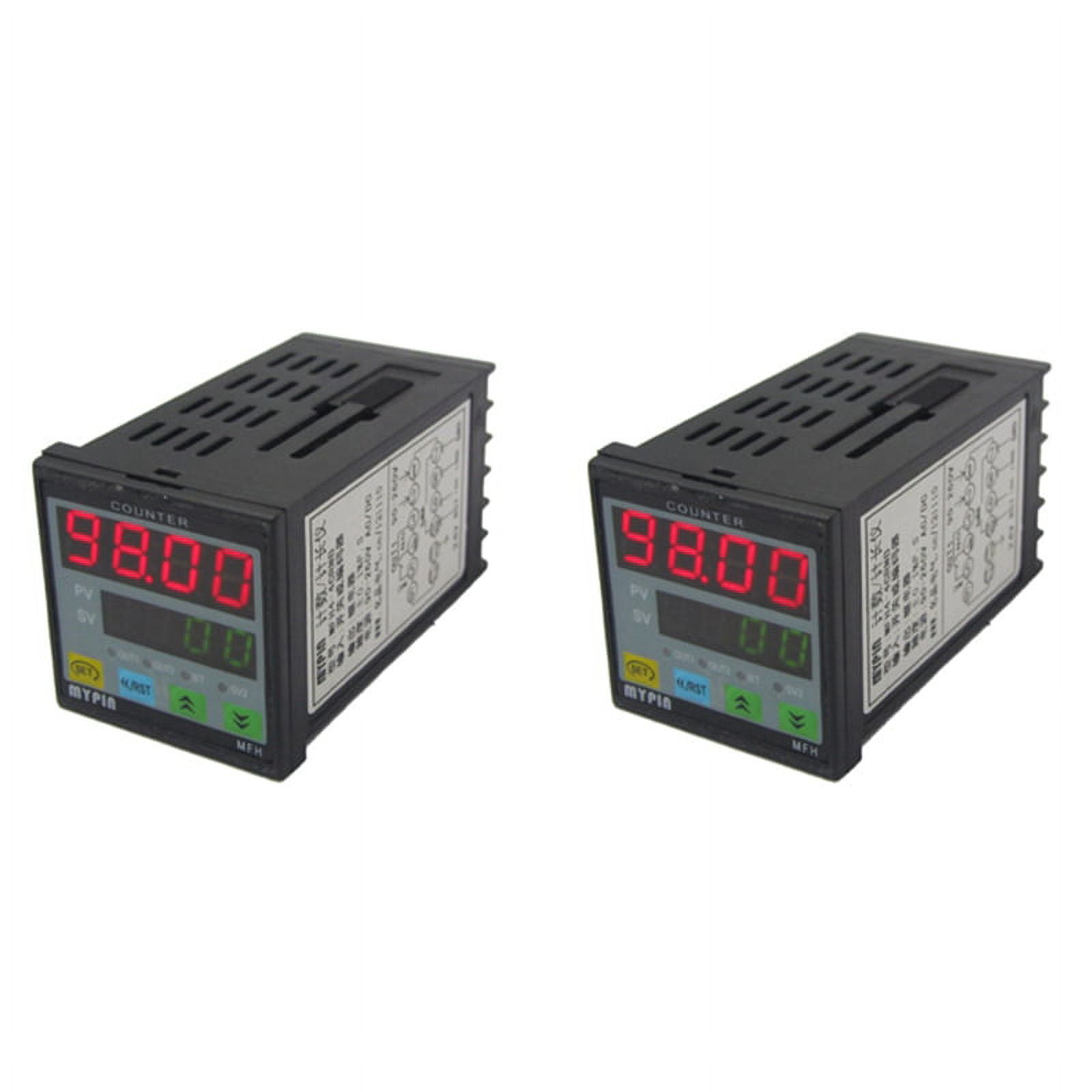 4X 4 Digital Counter Length Counter Length Meter Multi-Functional Intelligent 90-260V Preset ...