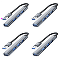 4X 4 Ports USB Hub Splitter Multi Hub USB to USB 3.0 Adapter USB ...