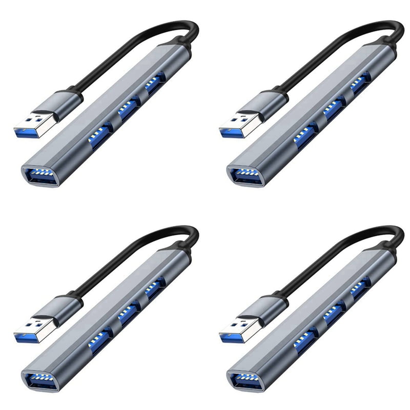 4X 4 Ports USB Hub Splitter Multi Hub USB to USB 3.0 Adapter USB ...