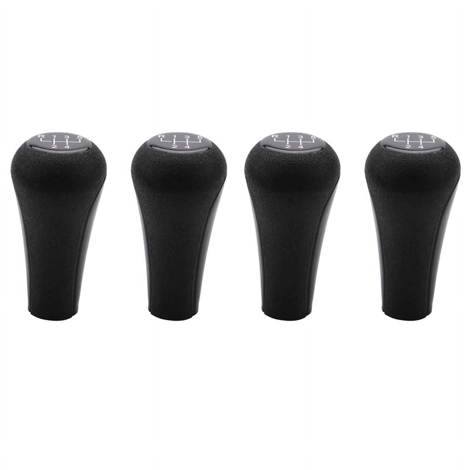 4X 5 Speed Manual Plastic Shift Knob 12mm Stick Hole (Black) for Series ...