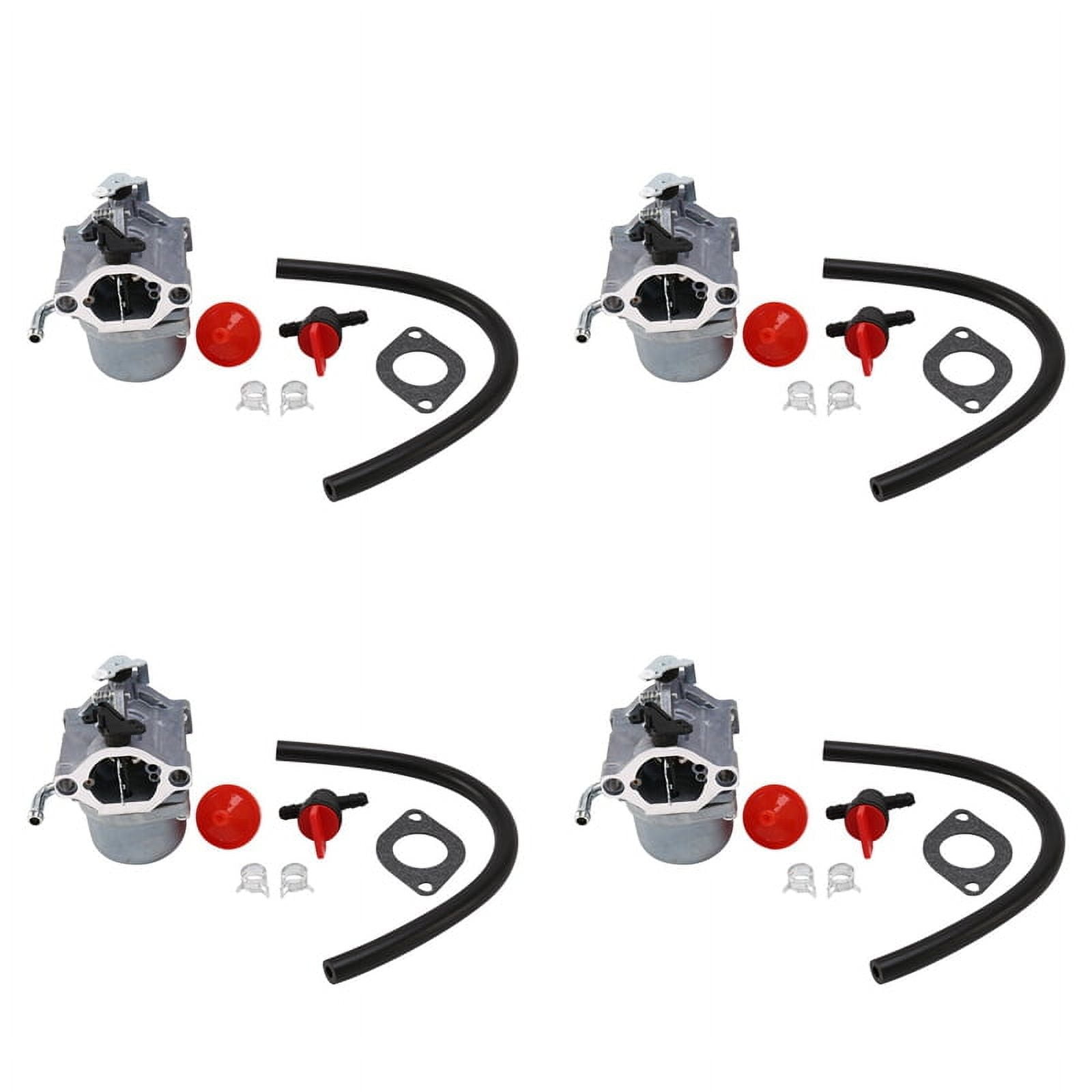 4X 590399 Carburetor for 796077 Lawn Mower Engine with Gasket Fuel Line ...