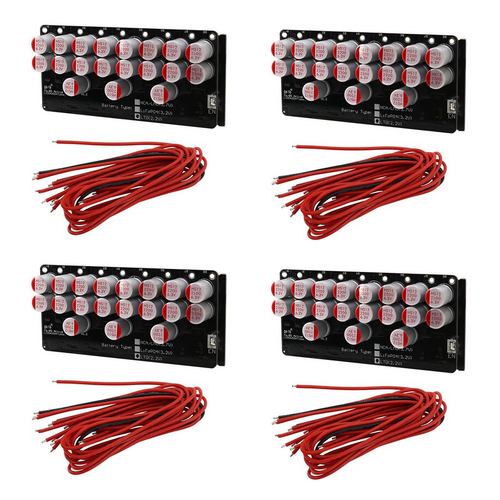 4X 5A Balancer 8S LiFePo4 Li-Ion Ver Battery Active Equalizer Balancer ...