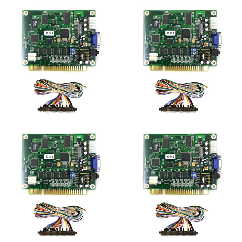 4X 60 in 1 Multicade PCB Board Arcade Game Board with 28P Cable VGA ...