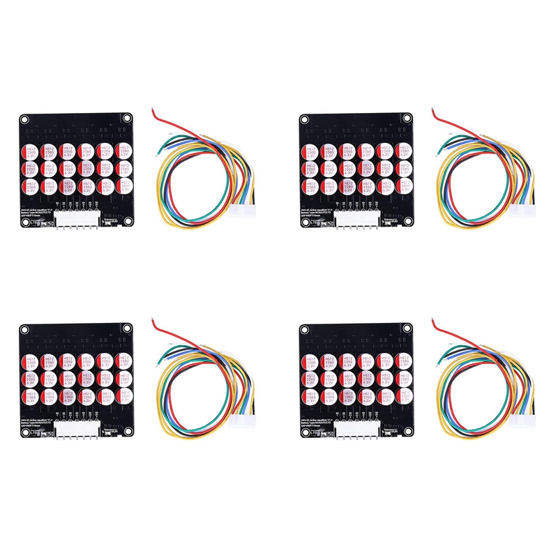 4X 6S Active Equalizer Balancer Lifepo4 / Lipo/ LTO Battery Energy Equalization Capacitor Board ...