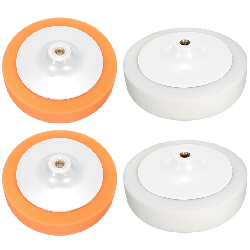 4X 7 Inch 180mm Car Polishing Buffing Head Mop Pad Soft Sponge with M14 ...