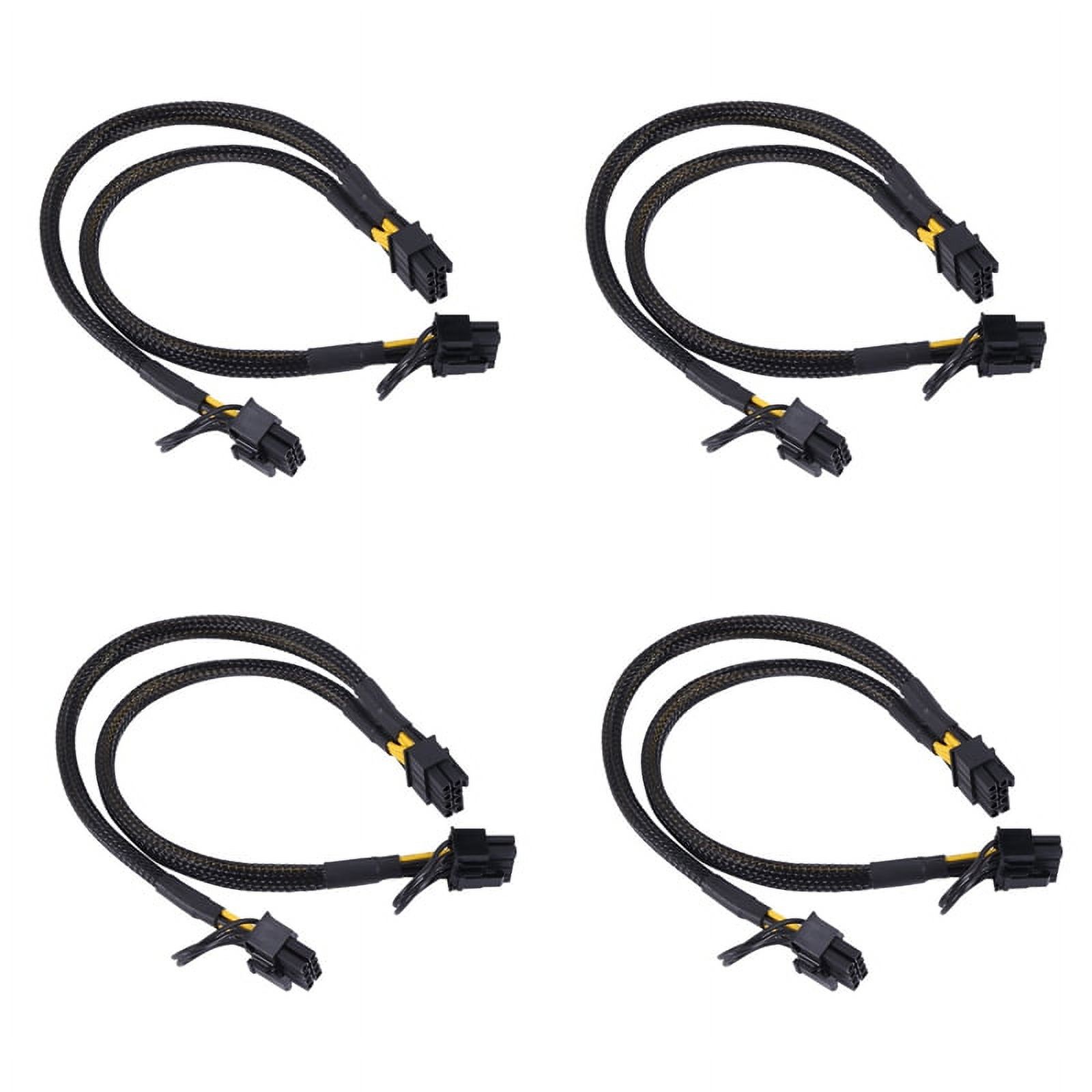4X 8 Pin Male to Dual 8 Pin(6+2) Male PCIe Power Adapter Cable for ...