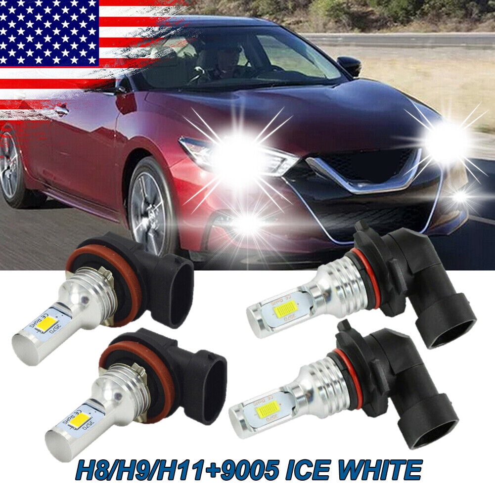 4X 9005 H11 LED Front Headlight Bulbs Kit For Toyota Camry 2007-2018 Hi ...
