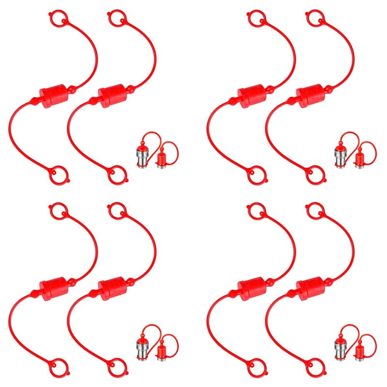 4X -A 1/4 Hydraulic Quick Coupler Male Dust Cap and Female Plug Cover ...