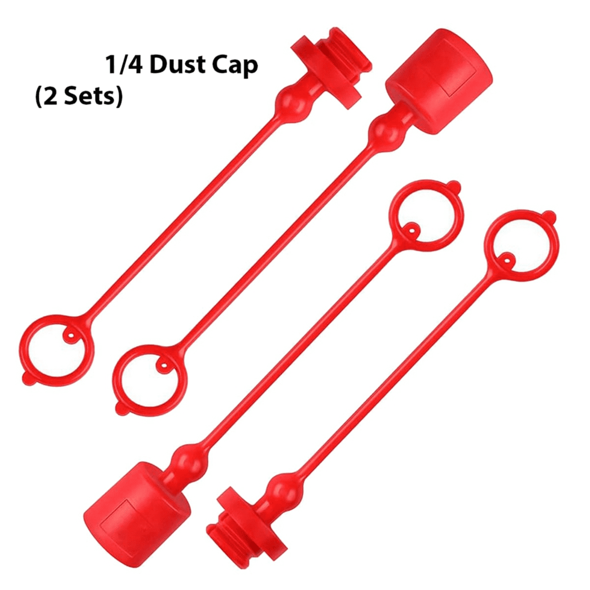 4X -A 1/4 Hydraulic Quick Coupler Male Dust Cap and Female Plug Cover ...