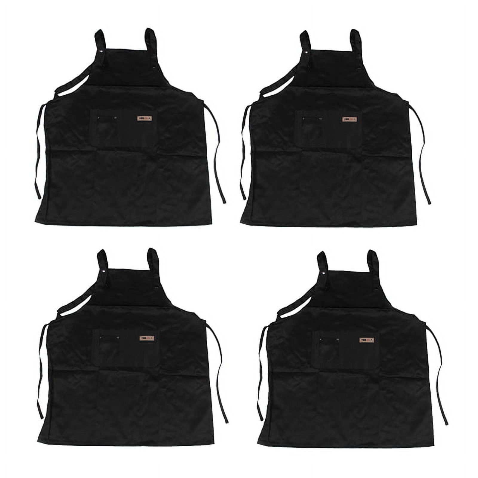 4X A Black Professional Stylist Apron Waterproof Hairdressing Coloring ...