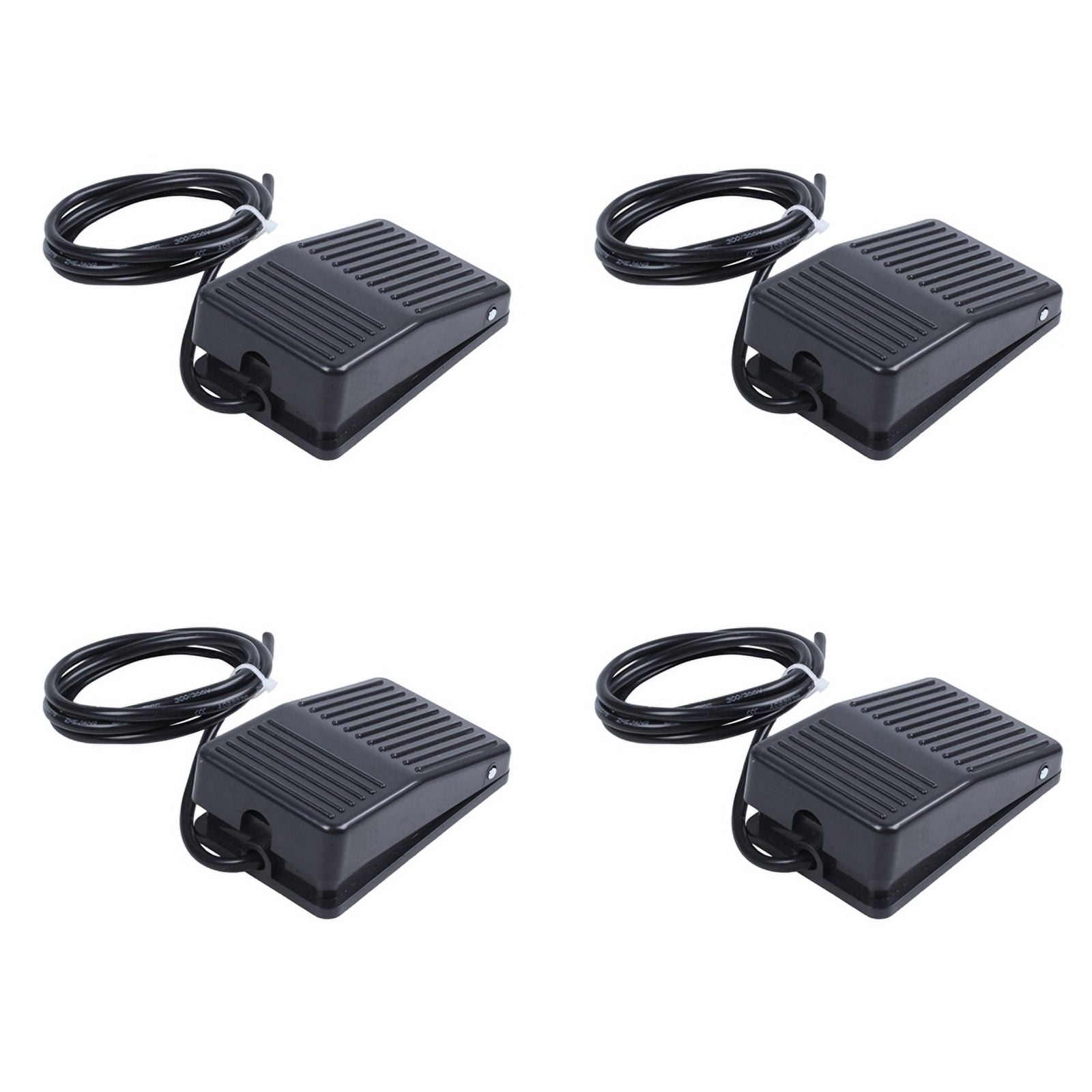 4X AC 250V 10A SPDT NO NC Antislip Plastic Momentary Power Foot Pedal ...