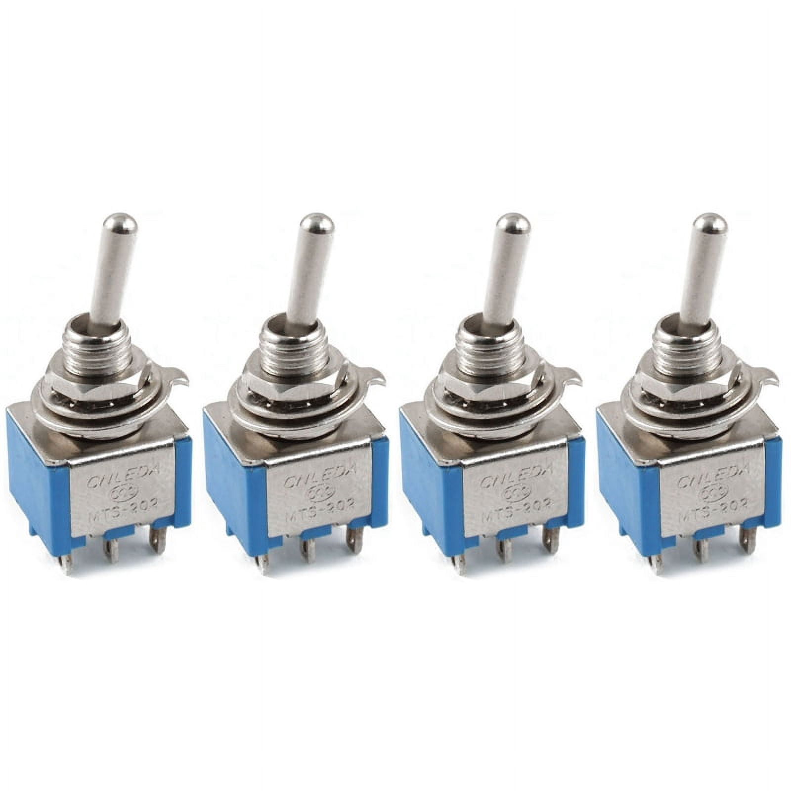 4X AC 3A/250V 6A/125V 6 Pin DPDT On/on 2 Position Mini Toggle Switch ...