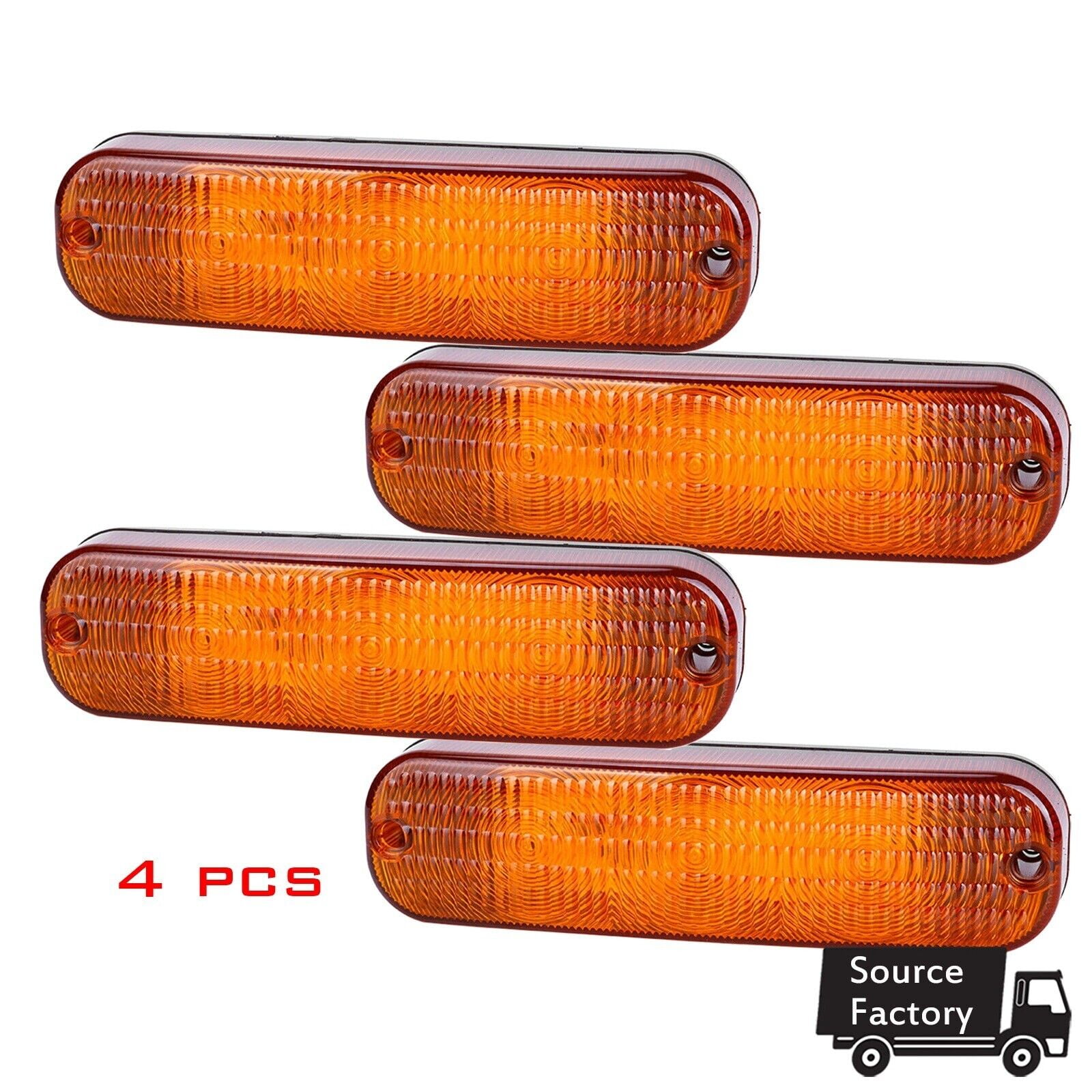 4X AR60250 LED Amber Flashing Cab Lights For John Deere 50 Series 4050 ...
