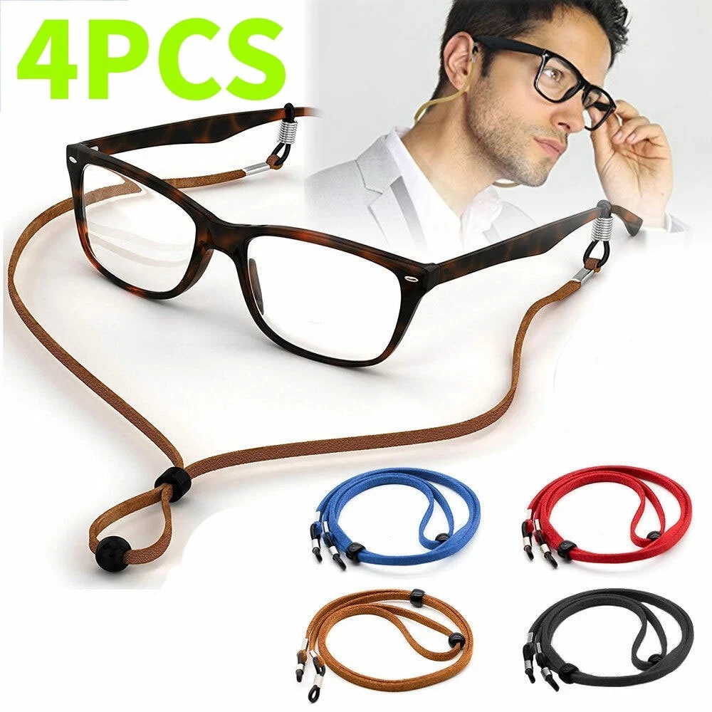 4X Adjustable Sunglasses Neck Cord Strap Eyeglass Glasses String ...