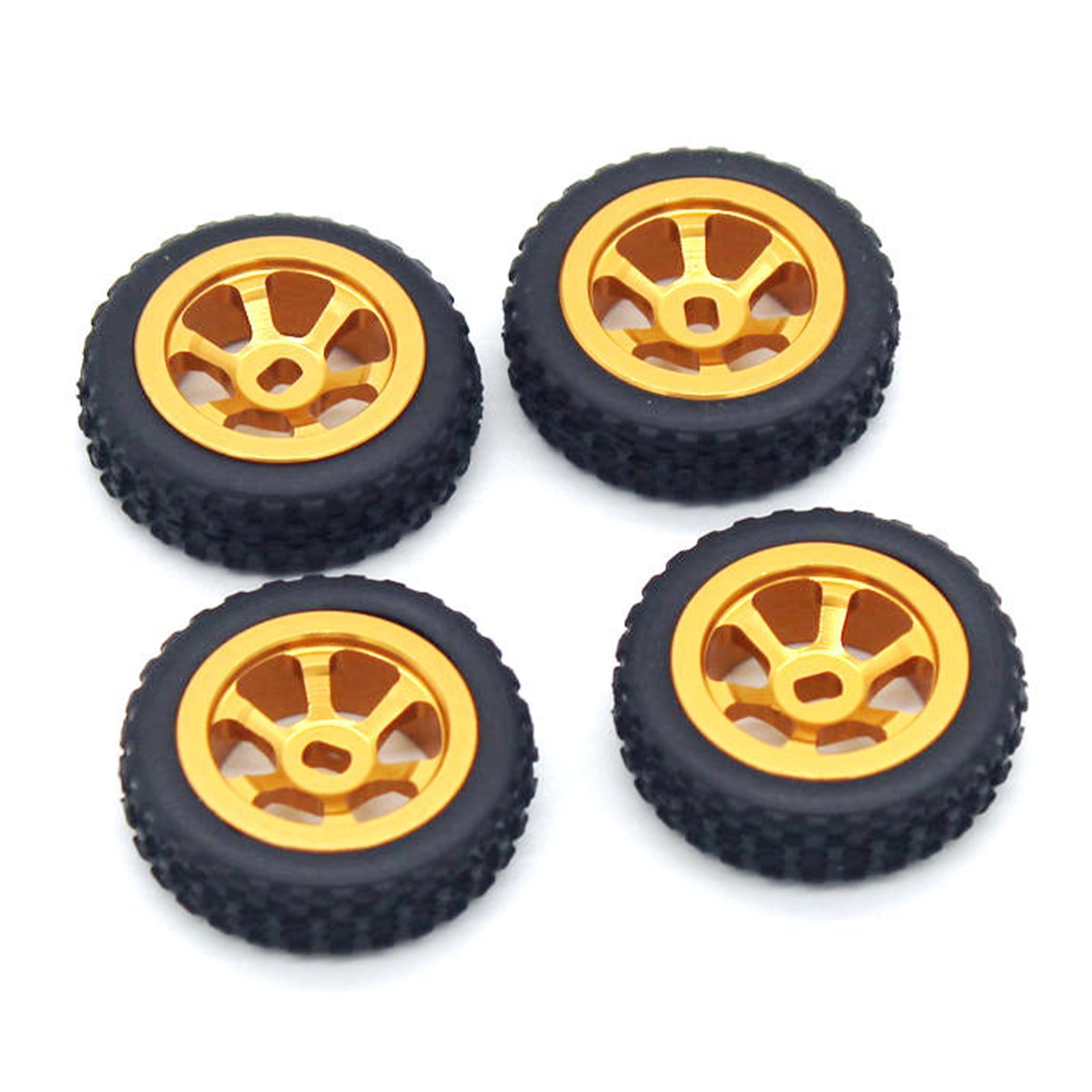 4X Aluminum Alloy Wheels Rim Tires for Wltoys 1/28 K969 K989 P929 RC ...