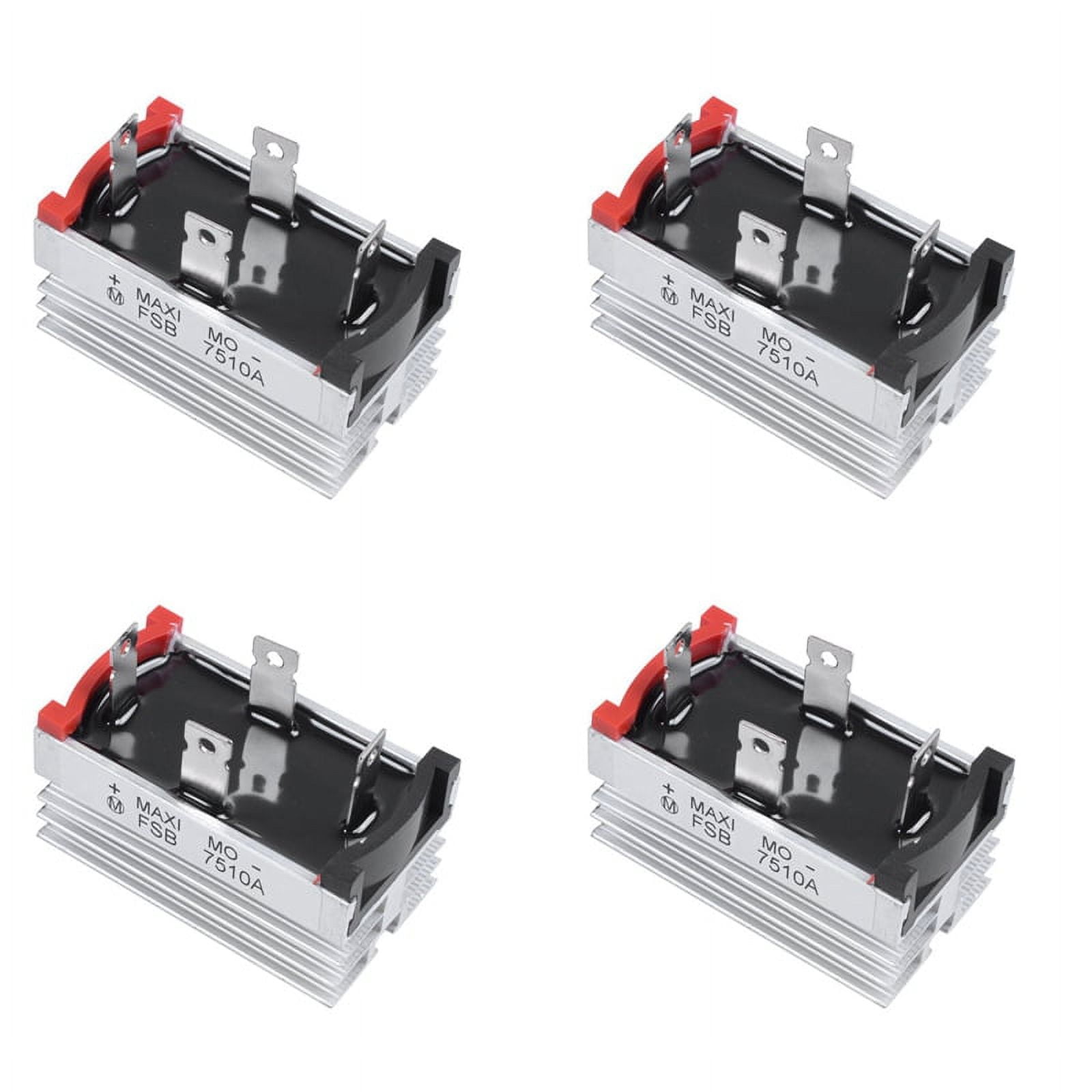 4X Aluminum Heatsink Base Single Phase Bridge Rectifier Diode 75A 1000V ...