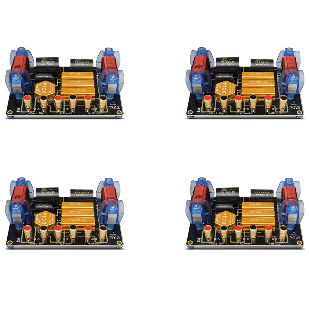 4X Audio Frequency Divider Speaker 2Way Speaker Crossover 10 12 Inch ...
