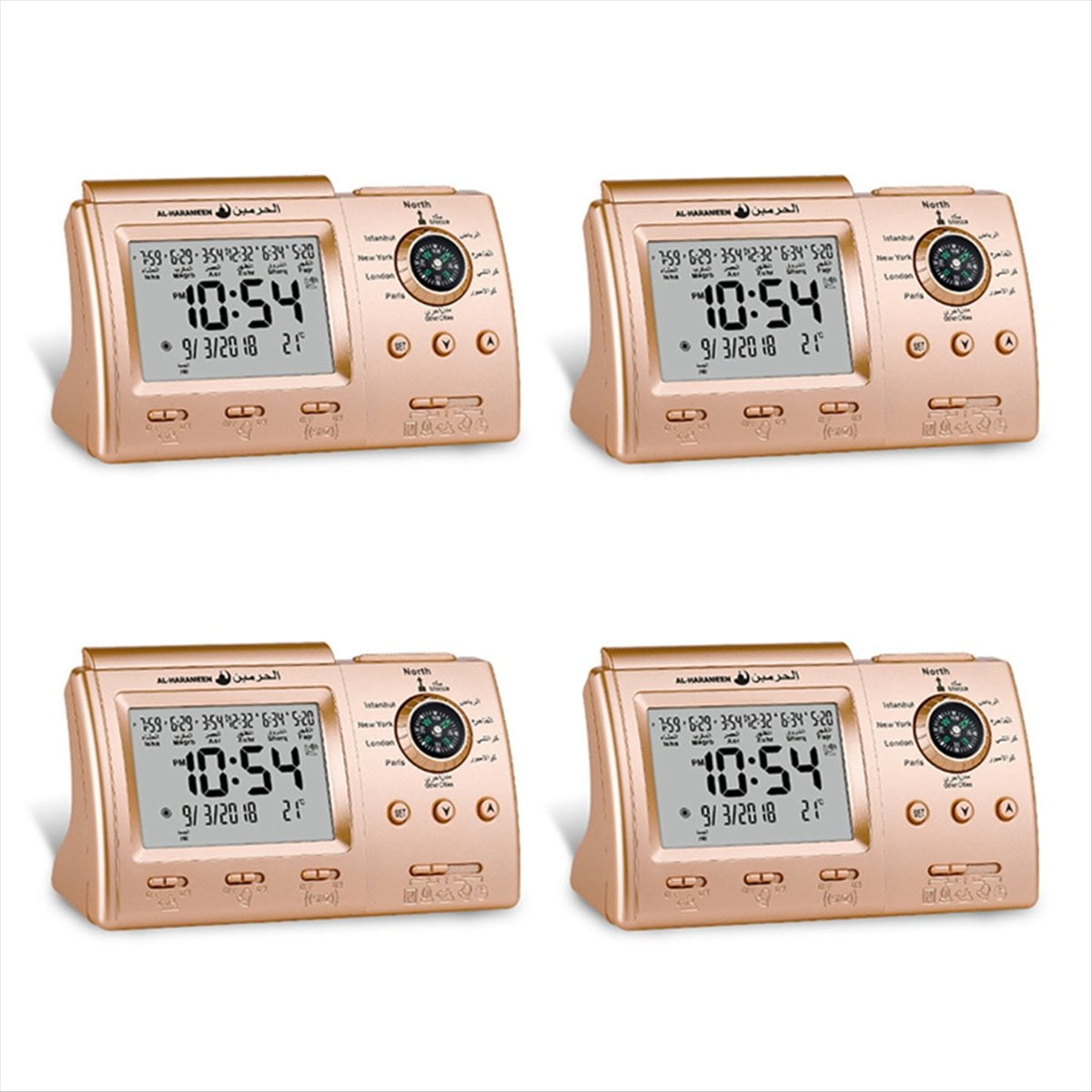 4X Automatic Digital Clock Islamic Azan Muslim Prayer Alarm Azan Clock ...