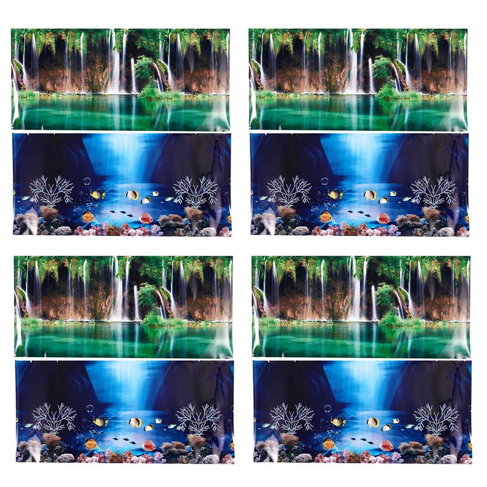 4X Background Aquarium Ocean Landscape Fish Tank Background - Walmart.com