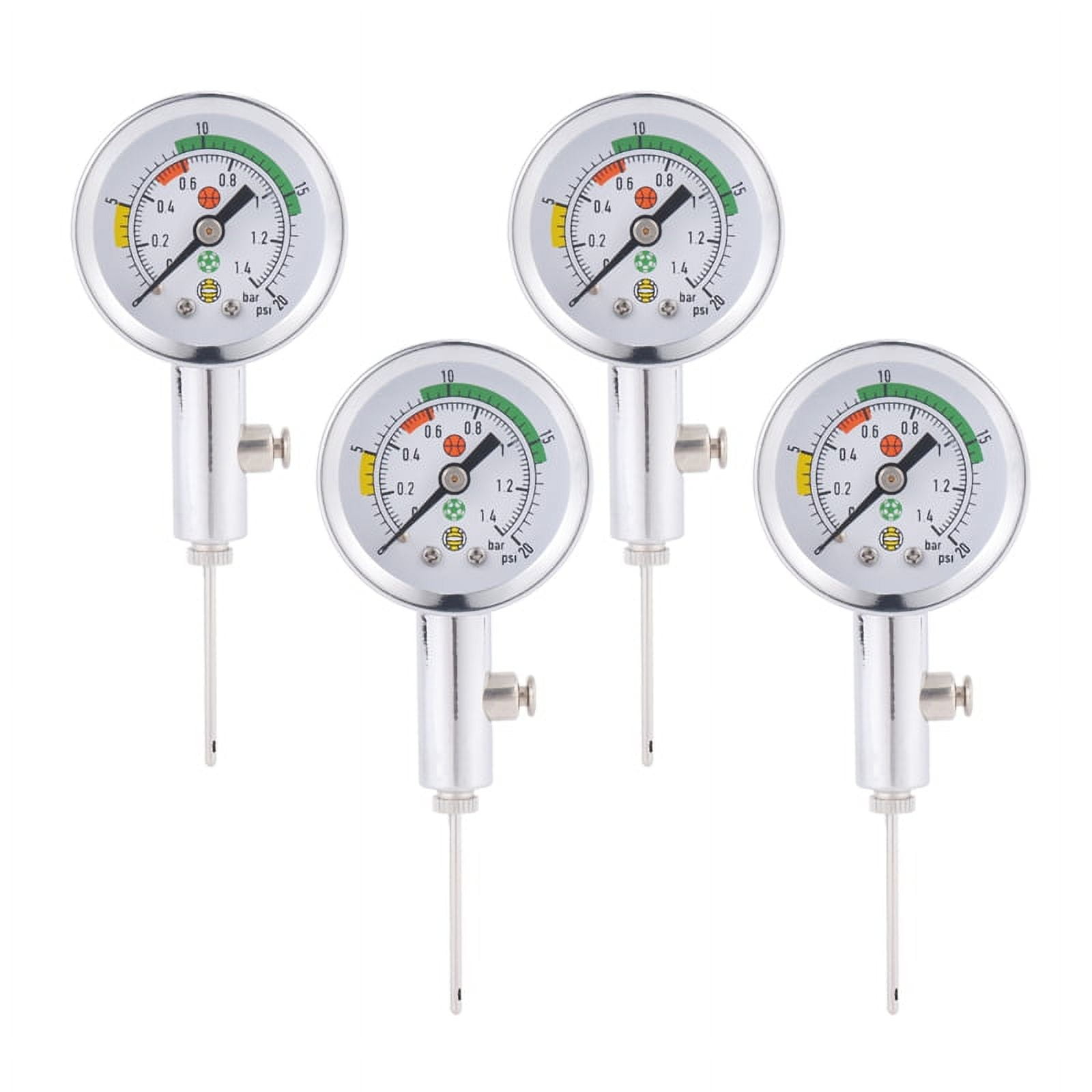4X Ball Pressure Gauge Ball Pressure Measuring Tool Basketball Football ...
