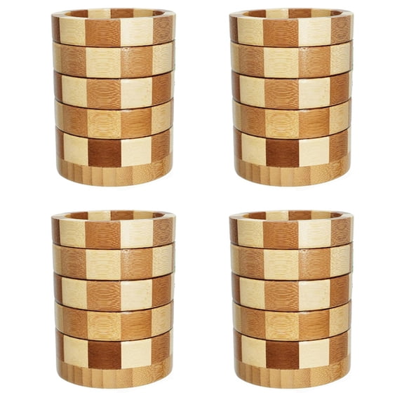 4X Bamboo Silverware Holder, Silverware Organizer, Utensil Holder for ...