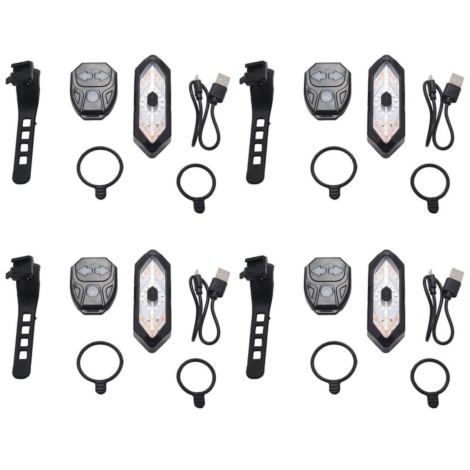4X Bike Turn Signals Remote Control Bicycle Direction Indicator LED ...