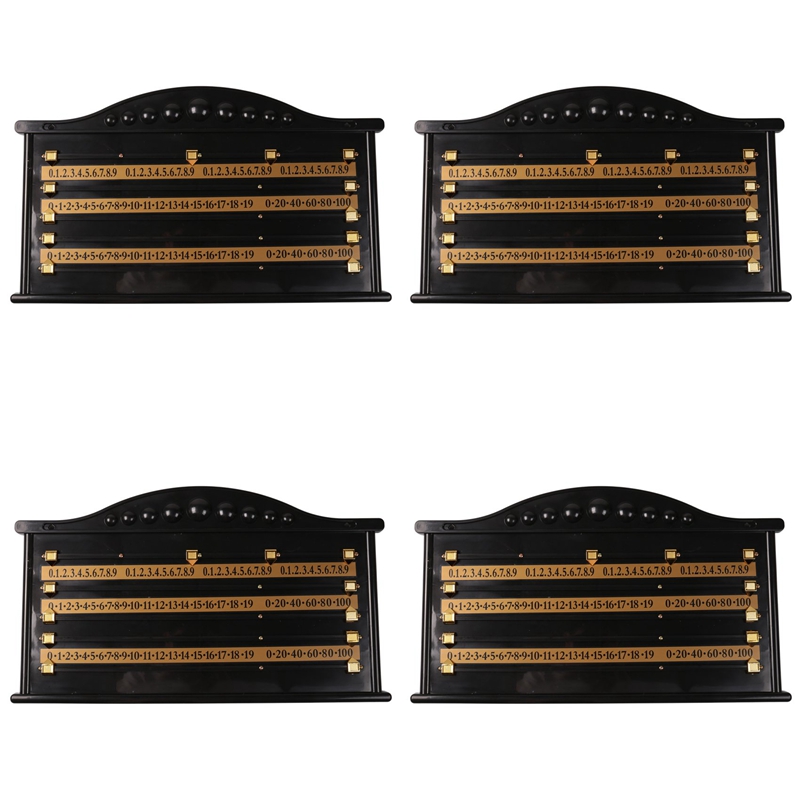 4X Billiards Scoreboard Snooker Score Recorder Billiard Club Game ...