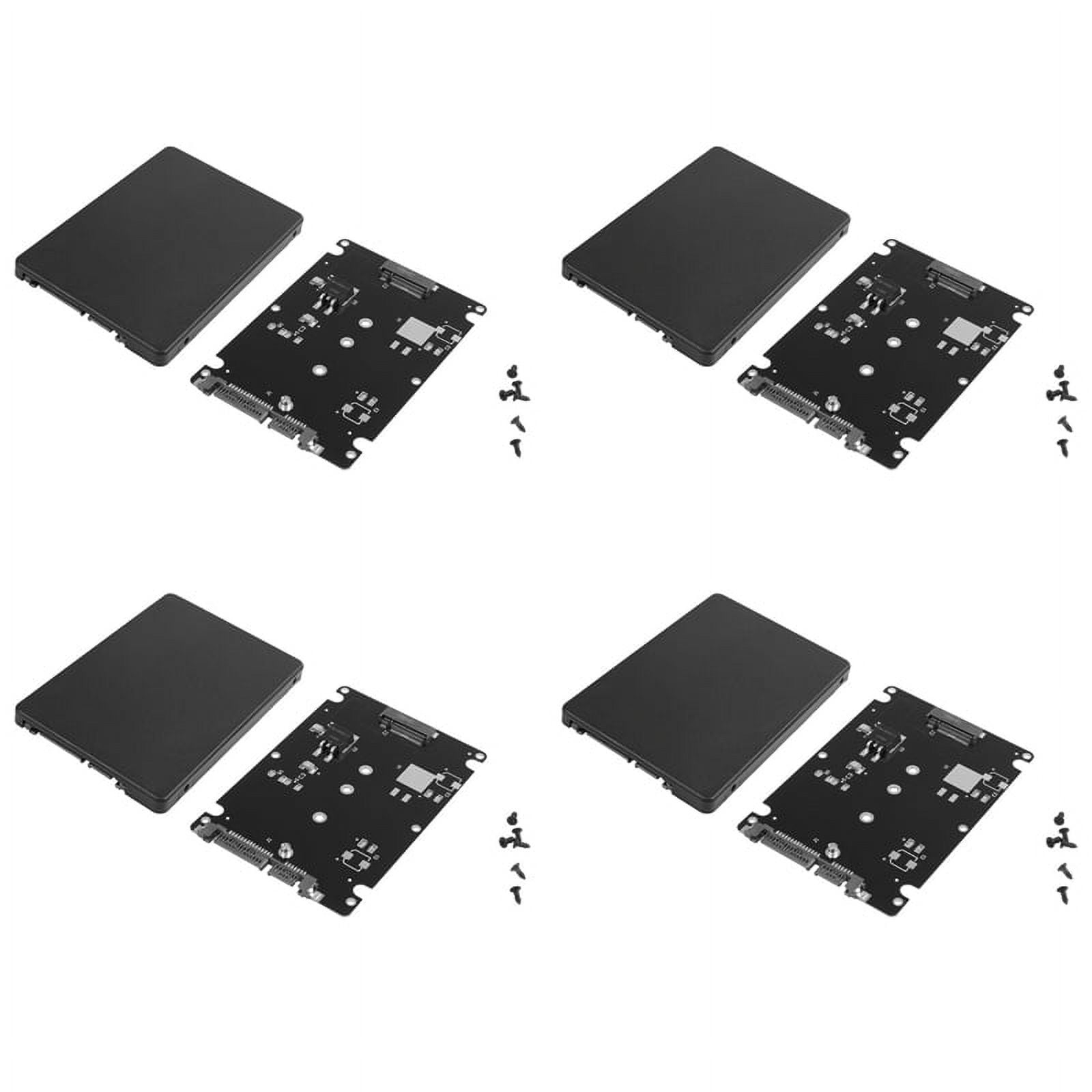 4X Black B + M Key Socket 2 M.2 NGFF (SATA) SSD to 2.5 SATA Adapter ...