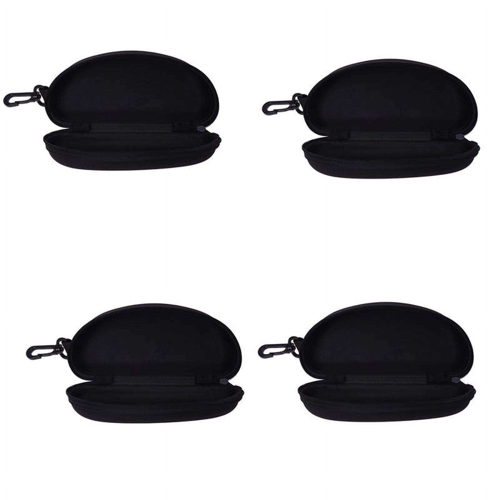 4X Black Glasses Eyeglasses Safety Zippered Hard Case Holder,4 x ...