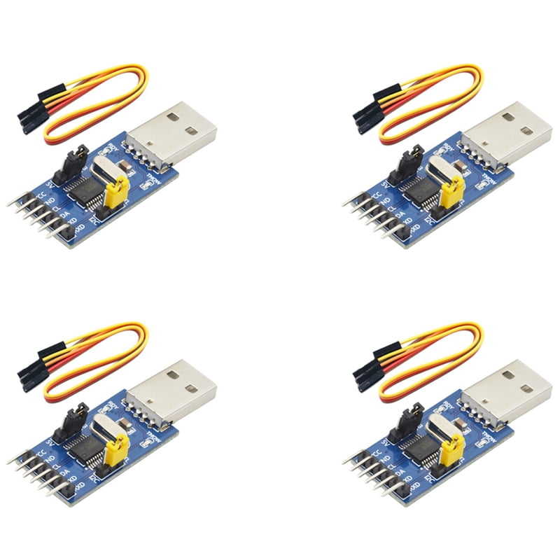 4X CH341T Two-in-One Module USB to I2C IIC UART USB to TTL Single-Chip Serial Port Downloader ...