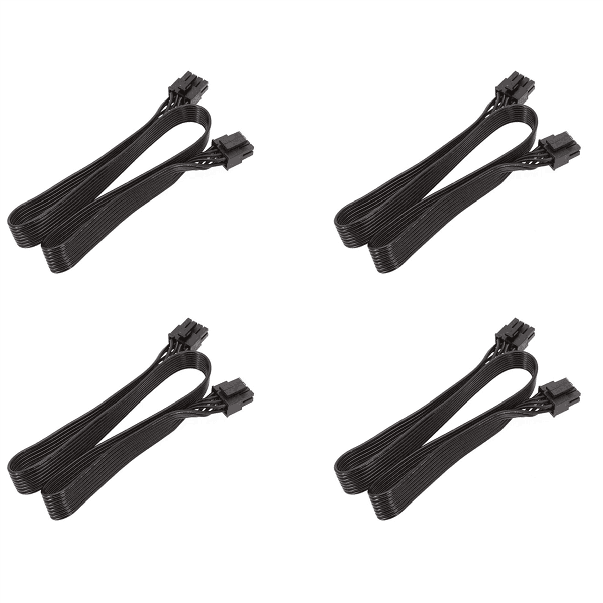 4X CPU 8 Pin to 4+4 ATX Power Supply Cable 8Pin for and So on Modular ...