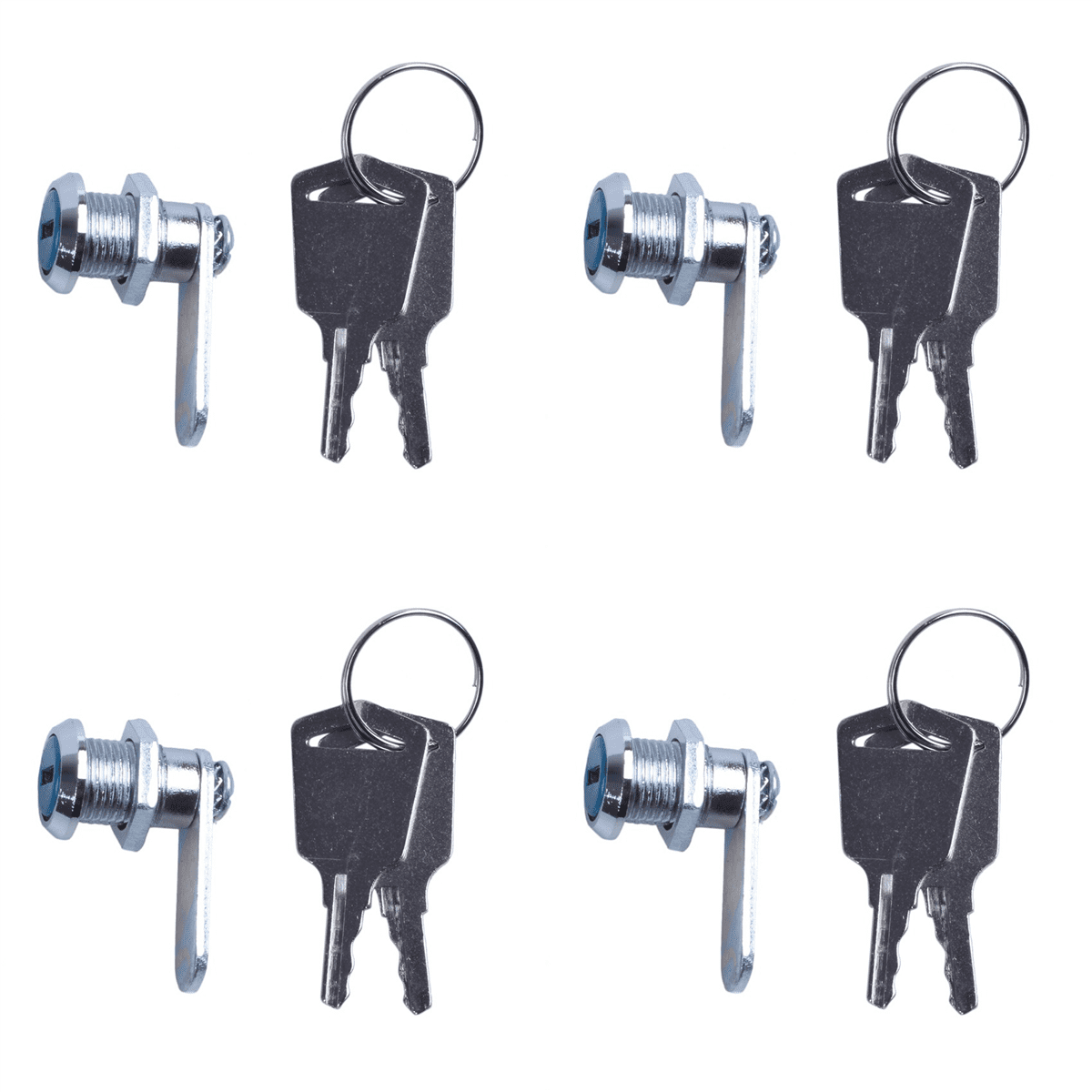4X Cam Lock Desk Drawer 16MM + 8 Keys for Arcade Cupboard Mailbox File ...
