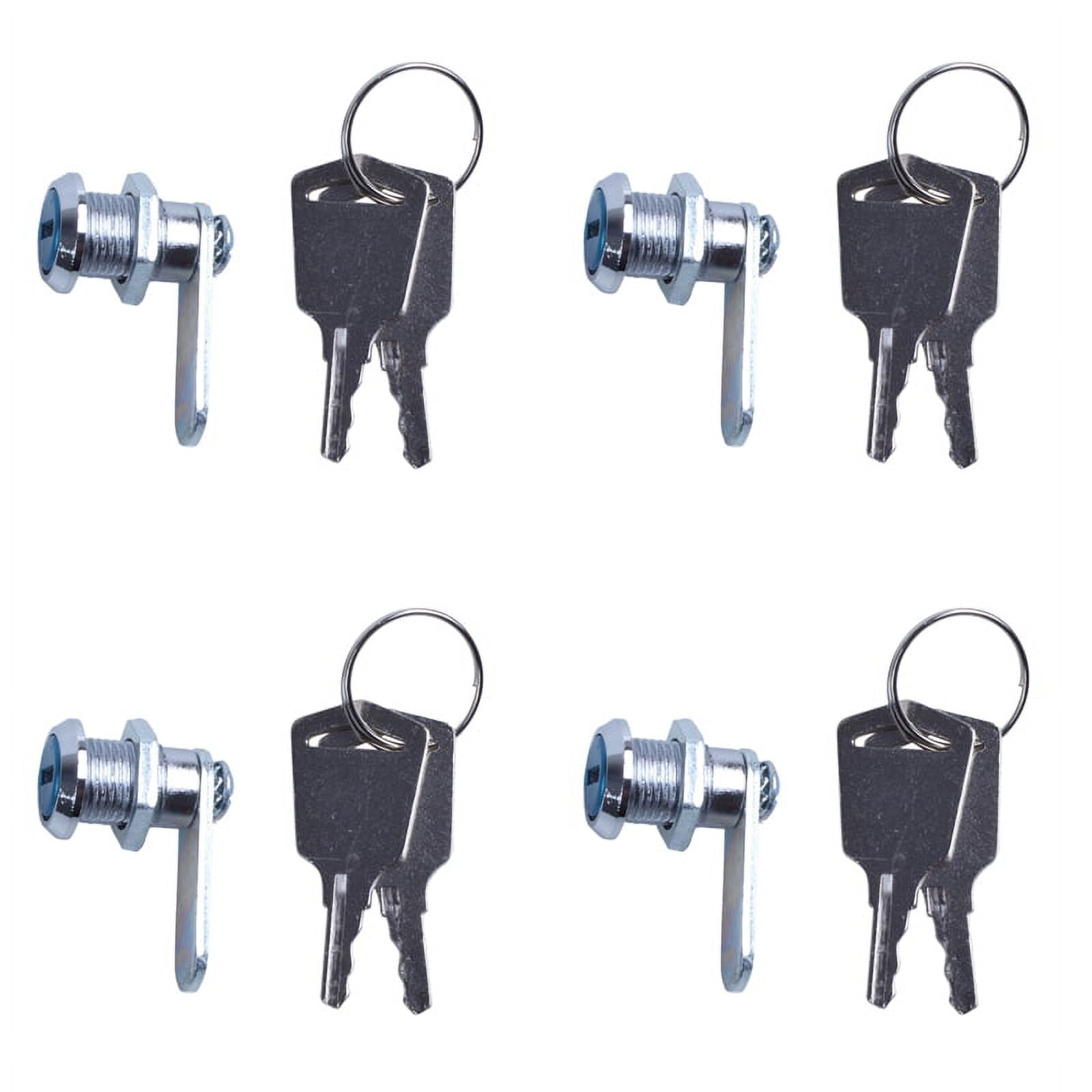 4X Cam Lock Desk Drawer Lock 16MM + 8 Keys for Arcade Cupboard Mailbox ...
