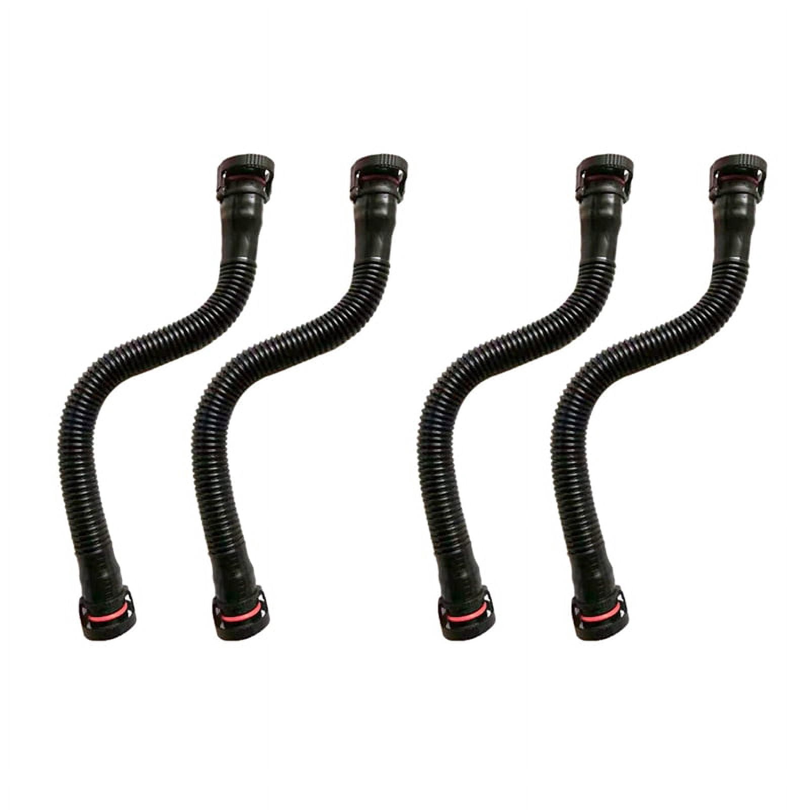 4X Car Air Duct Filtered Pipe Air Intake Hose with Rubber Seal Ring for ...