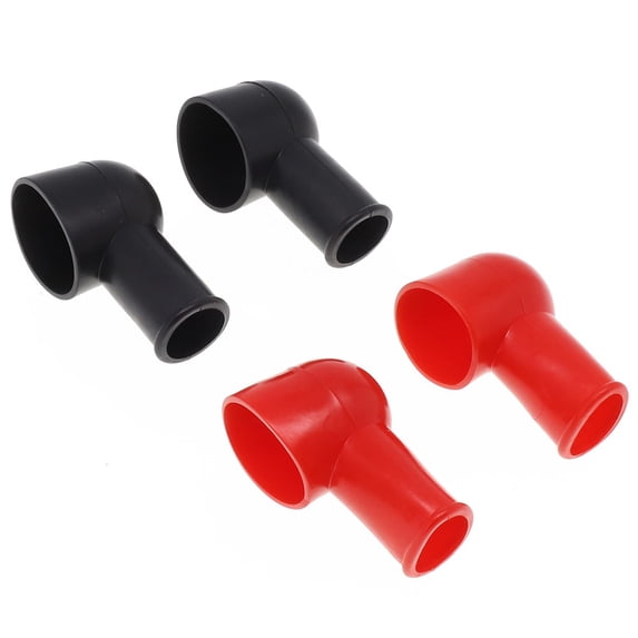 4X Car Battery Insulation Covers Red Black Terminal Protection Rubber ...