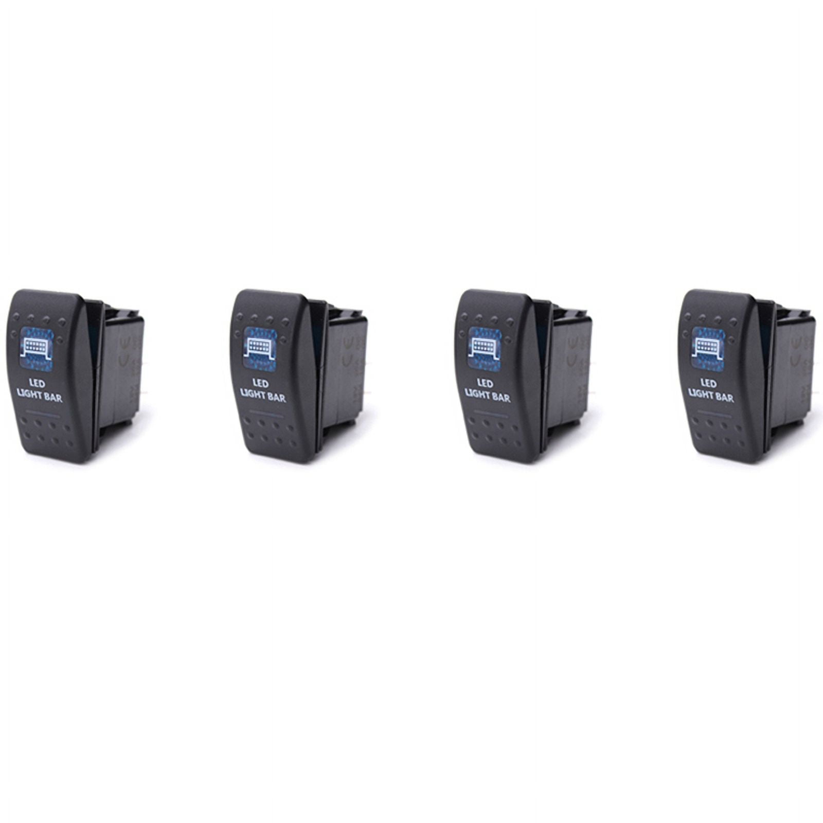 4X Car Boat Dual LED Back Light Rocker Switch SPST ON-OFF 12/24V 10A 1 ...