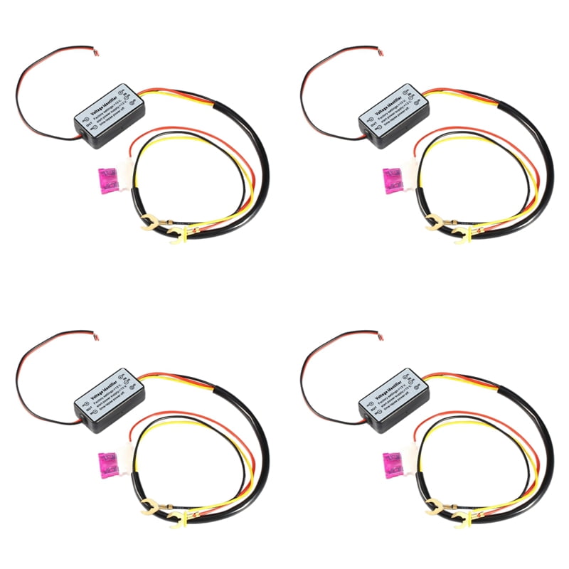 4X Car LED Daytime Running Lights Controller Relay Harness Dimmer on ...