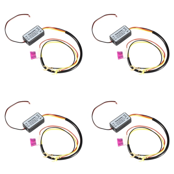4X Car LED Daytime Running Lights Controller Relay Harness Dimmer on ...