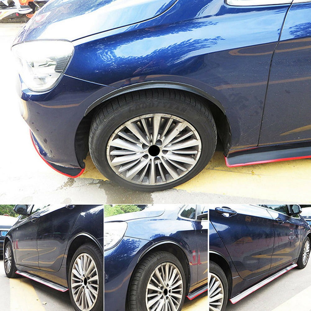 4X Carbon Car Fender Flares Expander Arch Wheel Guard Eyebrow Body Kit ...